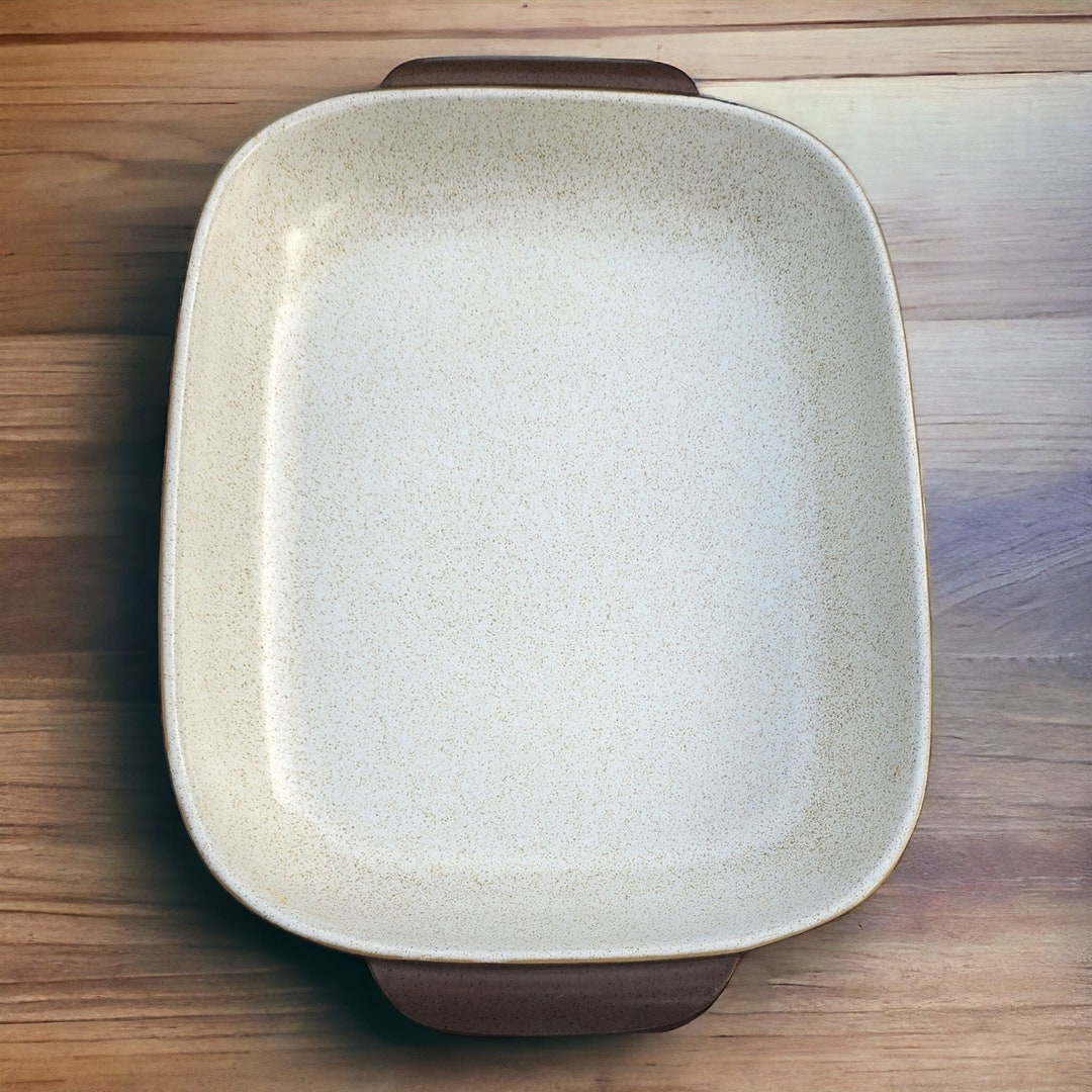 Rare Denby Potter's Wheel Stoneware Large Lasagna Casserole Baking Dish ...