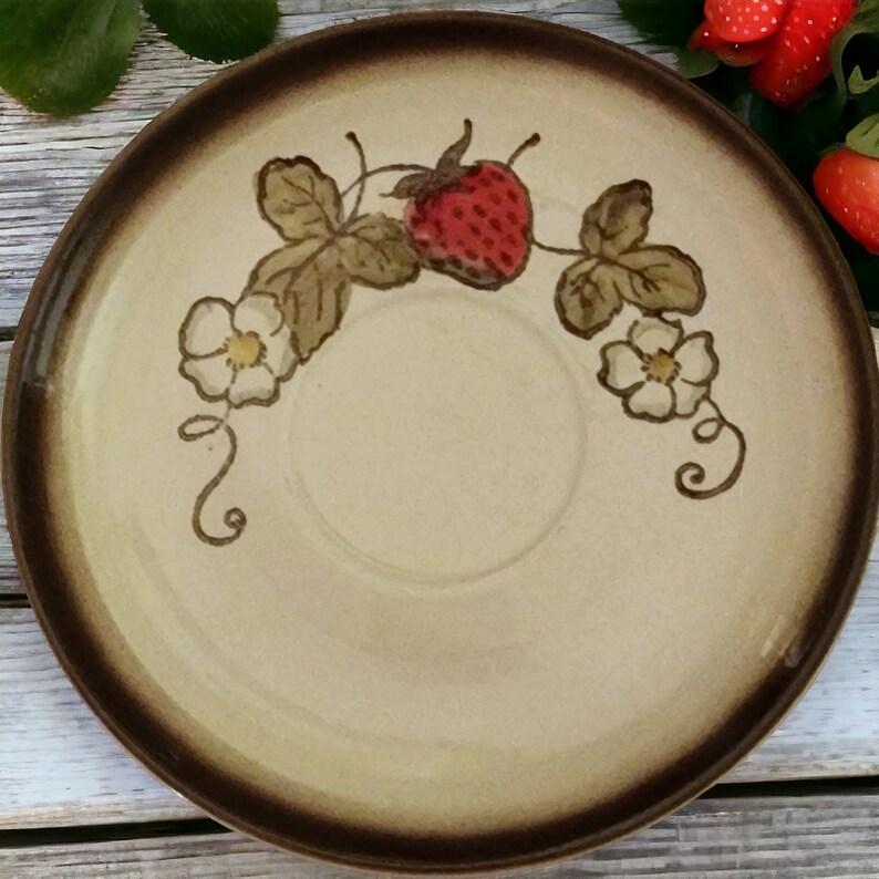 Set of 3 Metlox Poppy Trail Strawberry Fruit Plates Saucer 6 ...