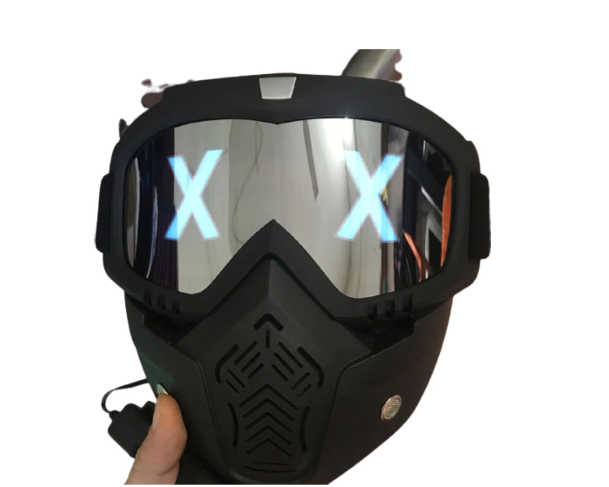 LED Mask Electronic Facial Mask Animated LED Mask Full | Etsy