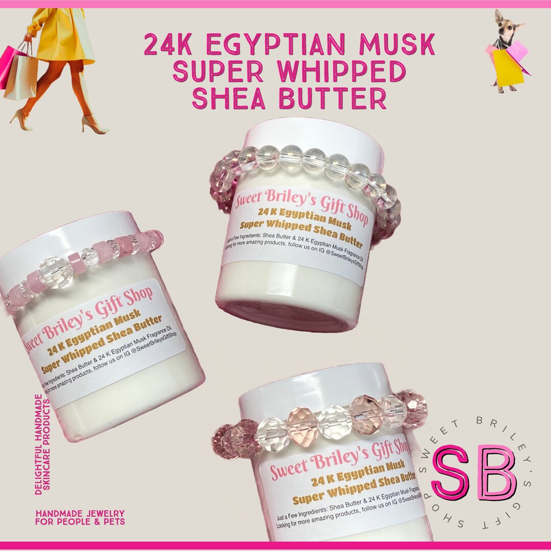 24K Egyptian Musk Whipped Shea Butter - Etsy
