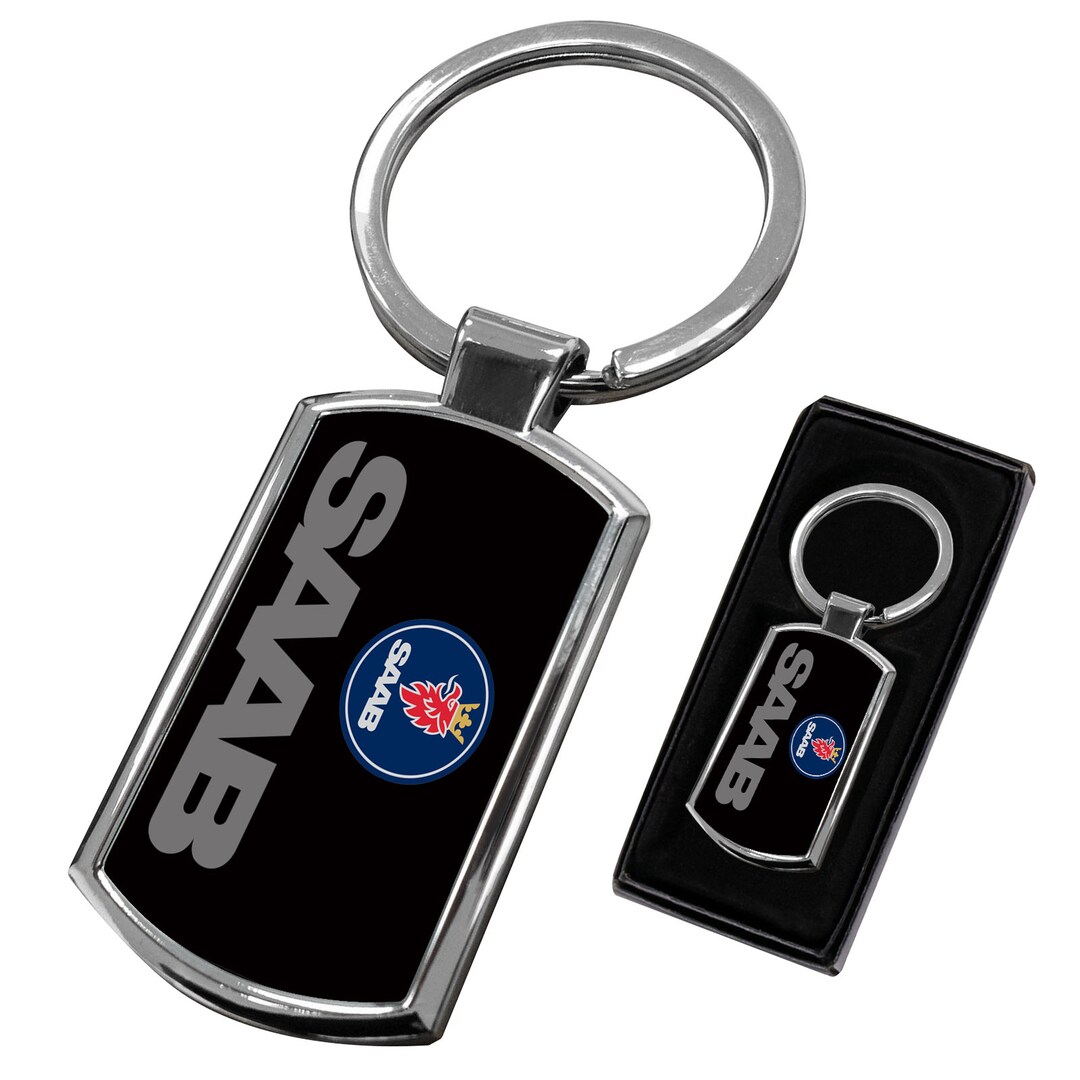 SAAB METAL KEYRING Black - Etsy