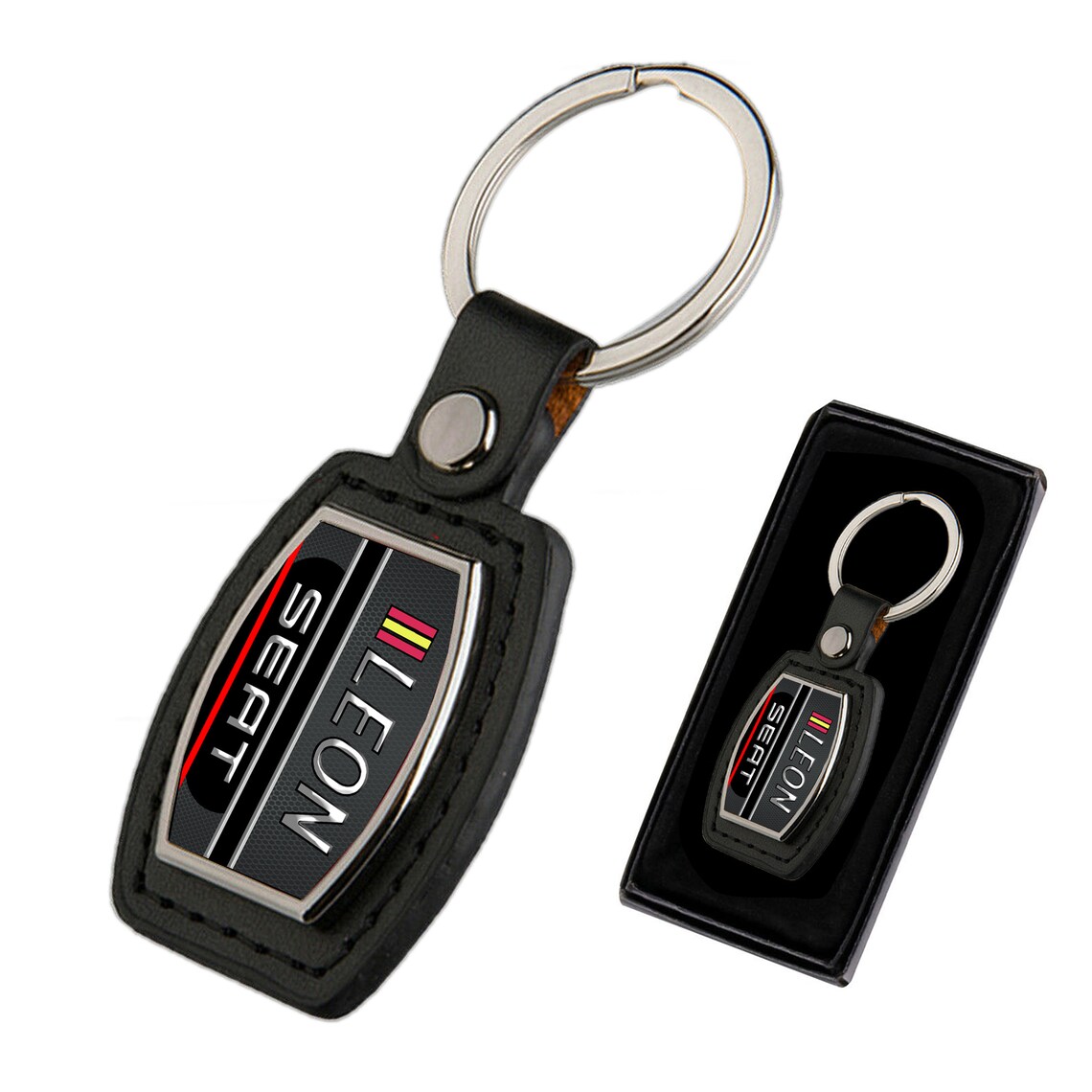 SEAT LEON LEATHER Keyring - Etsy