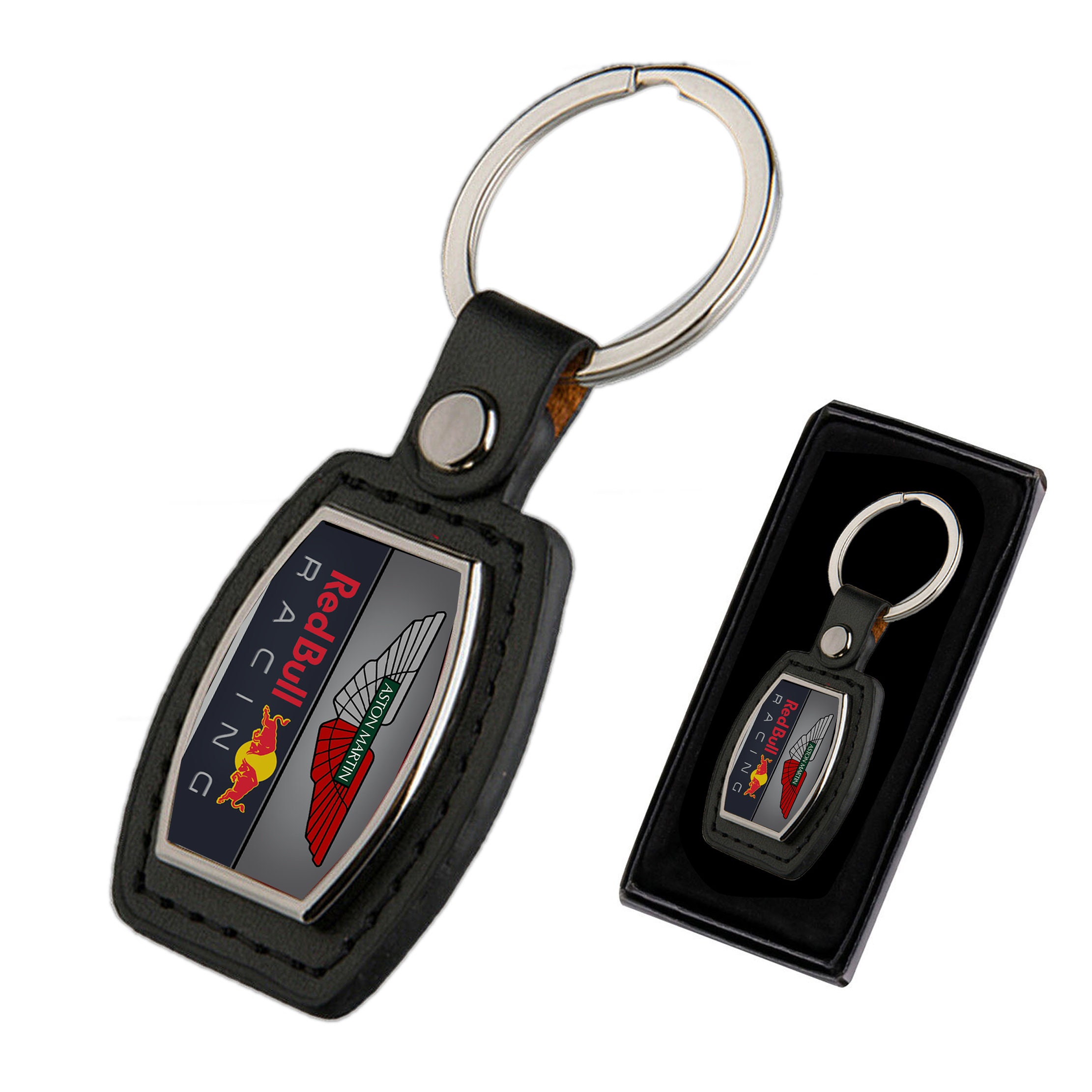 RED BULL ASTON Martin Leather Keyring - Etsy