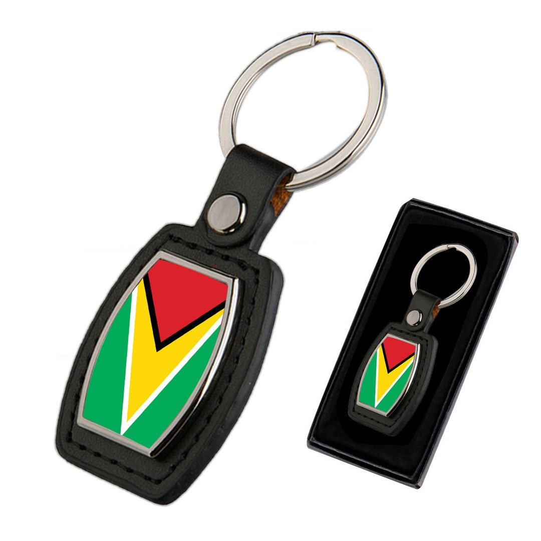 GUYANA LEATHER Keyring - Etsy