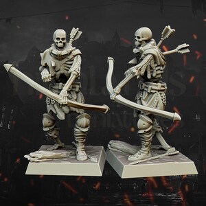 Undead Archers Unit Skeleton Bowmen Fantasy Pathfinder Tabletop Gaming ...
