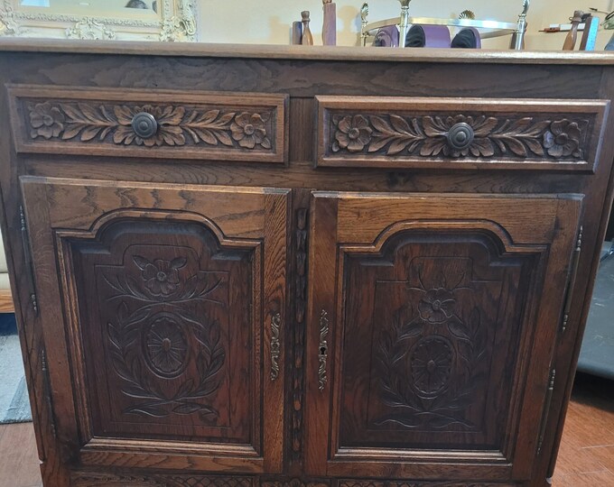 Antique Carved Sideboard/ Buffet - Etsy