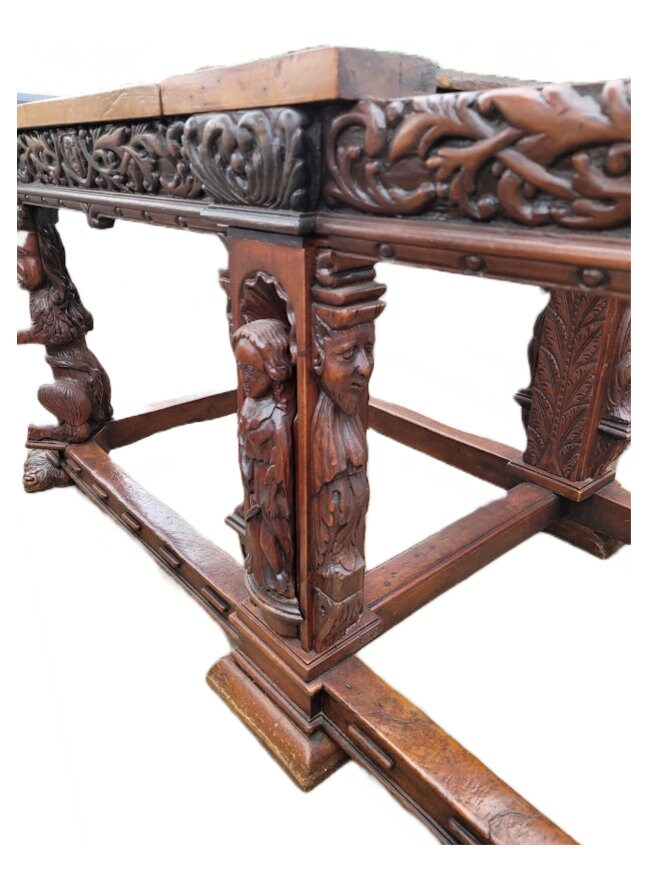 Queen Elizabeth I Table Refectory Table Church Table Draw Leaf Table ...
