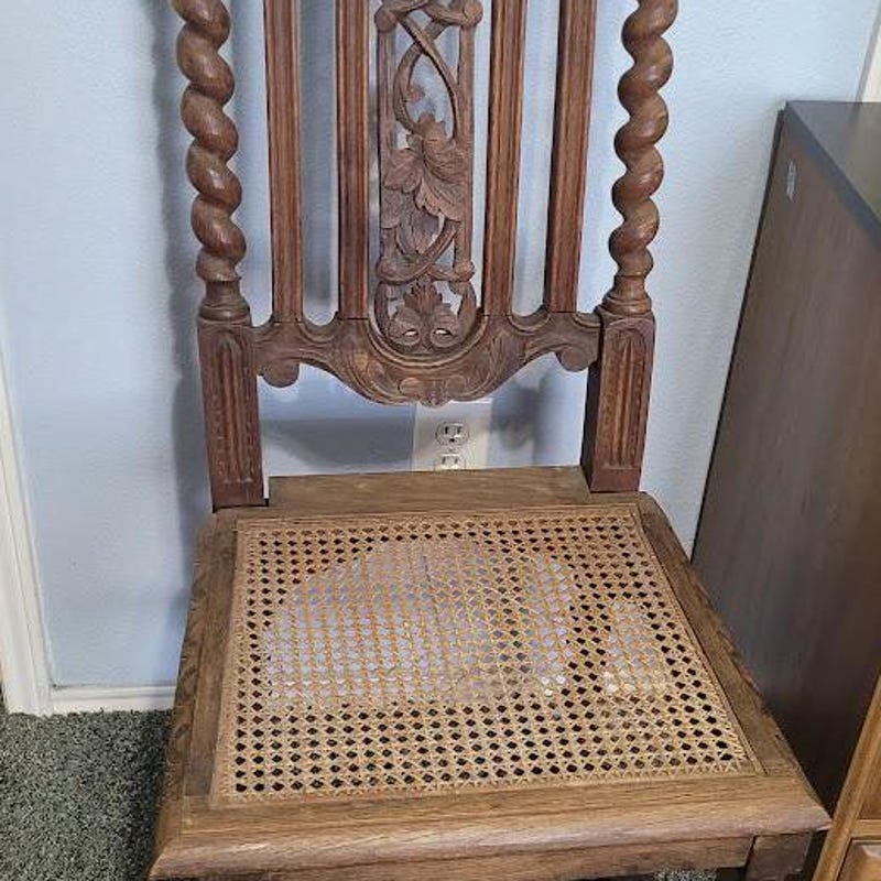 High Back Cane Chair - Etsy