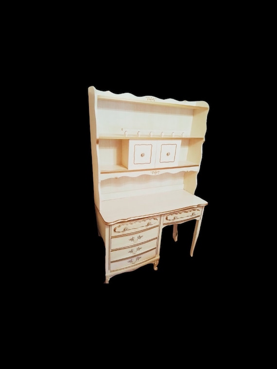 Bedroom desk with hutch store