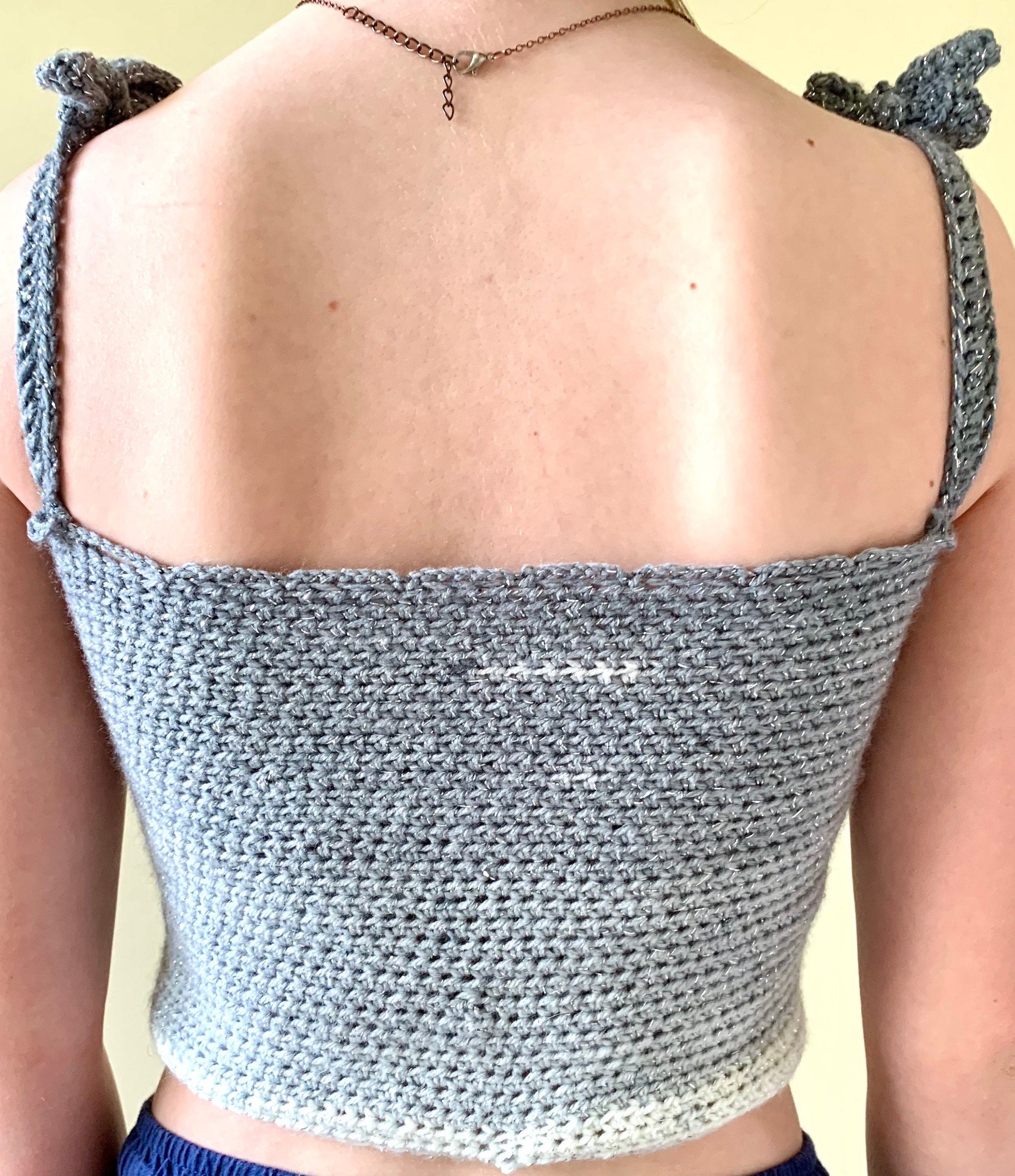 Crocheted Crop Top Etsy