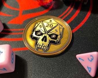 Coin of Fate - Dnd / RPG 5e DM Roleplay Coin for Tabletop / LARP - Etsy