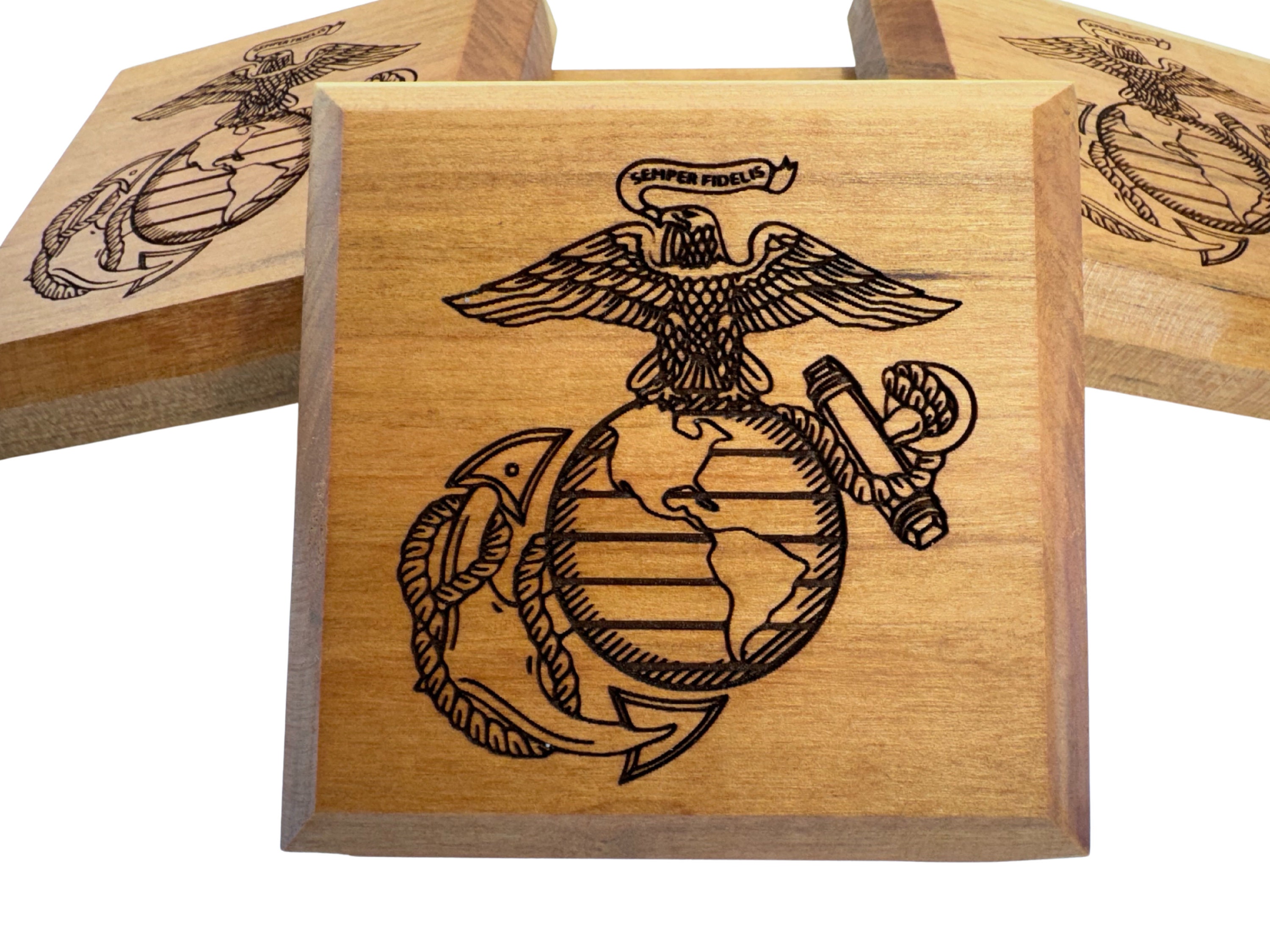 United States Marine Corps USMC Laser Engraved Eagle Globe and Anchor ...