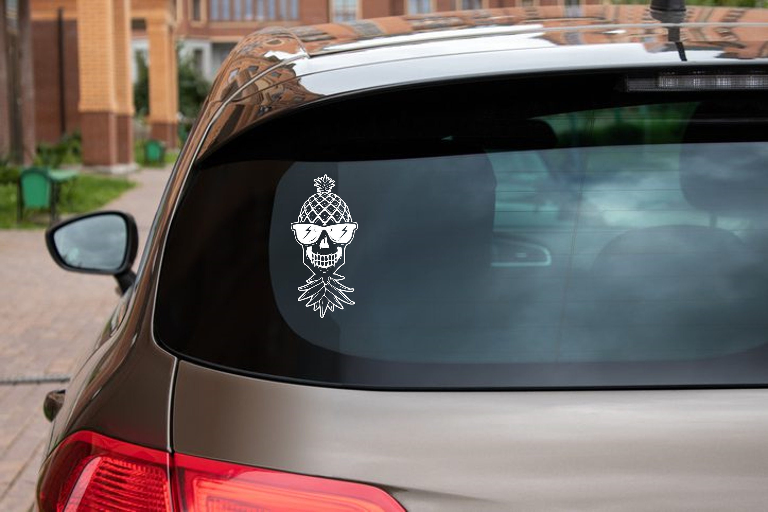 Upside Down Swinger Pineapple Skeleton Skull With Sunglasses Digital ...