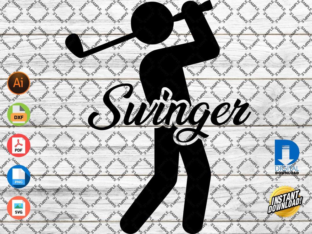 Swinger Golf - Digital Print / Cut File for CNC, Cricut, Silhouette ...