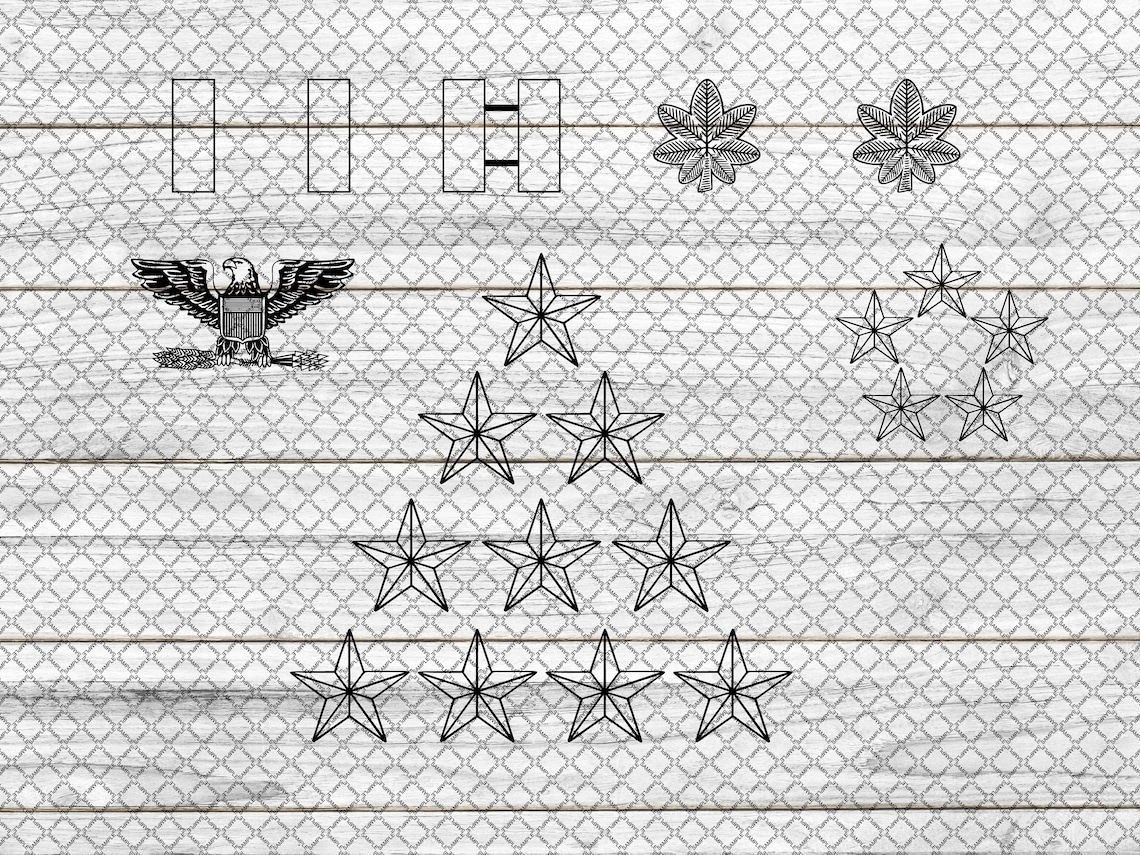 US Navy - Rank Insignia Package Print / Cut Files for CNC, Cricut ...