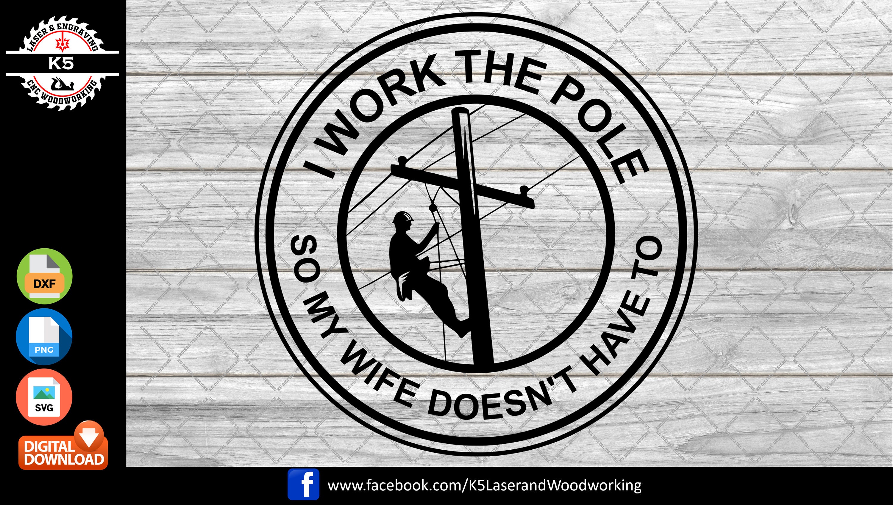 I Work the Pole so My Wife Doesn't Have To, Lineman Electrician, Power ...