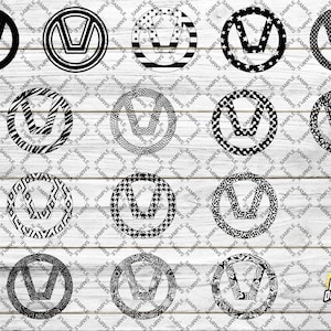 Patterned Swinger Symbols Digital Print and Cut Files for CNC, Cricut ...