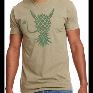 Upside Down Swinger Pineapple Devil Horns and Tail Digital Print Cut ...
