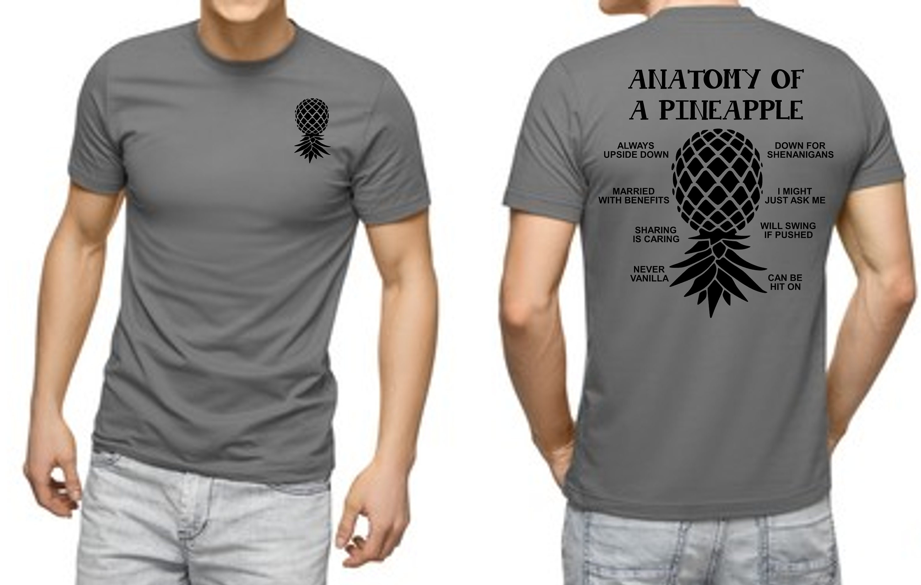 Upside Down Swinger Pineapple Anatomy of a Pineapple Digital File CNC ...