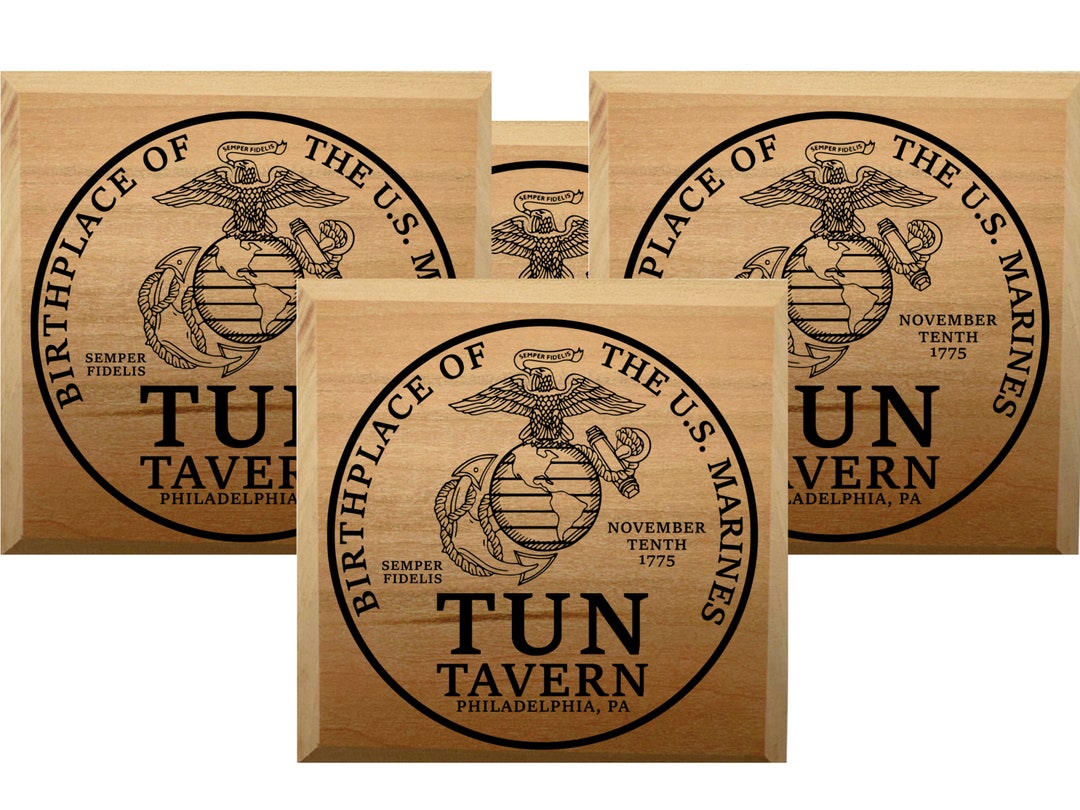 Tun Tavern Laser Engraved USMC Eagle Globe and Anchor EGA Cherry ...