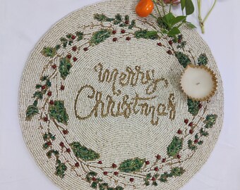 Christmas Table Mat - Etsy