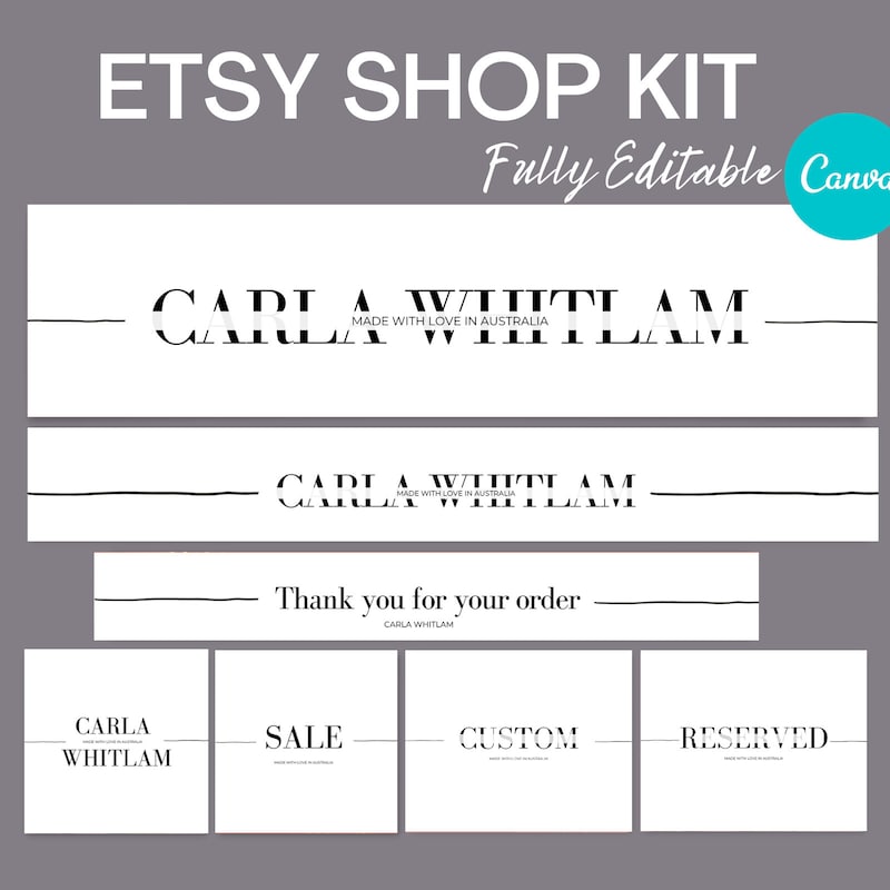 Order Receipt Banner Template - Etsy