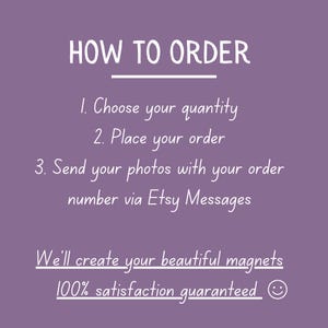 Personalised Photo Magnets: Custom Memory Gift (50x50mm) - Etsy