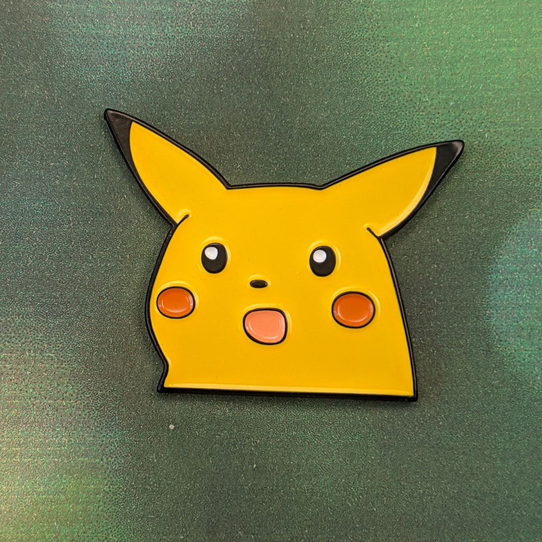 Surprise Pikachu Enamel Pin - Etsy