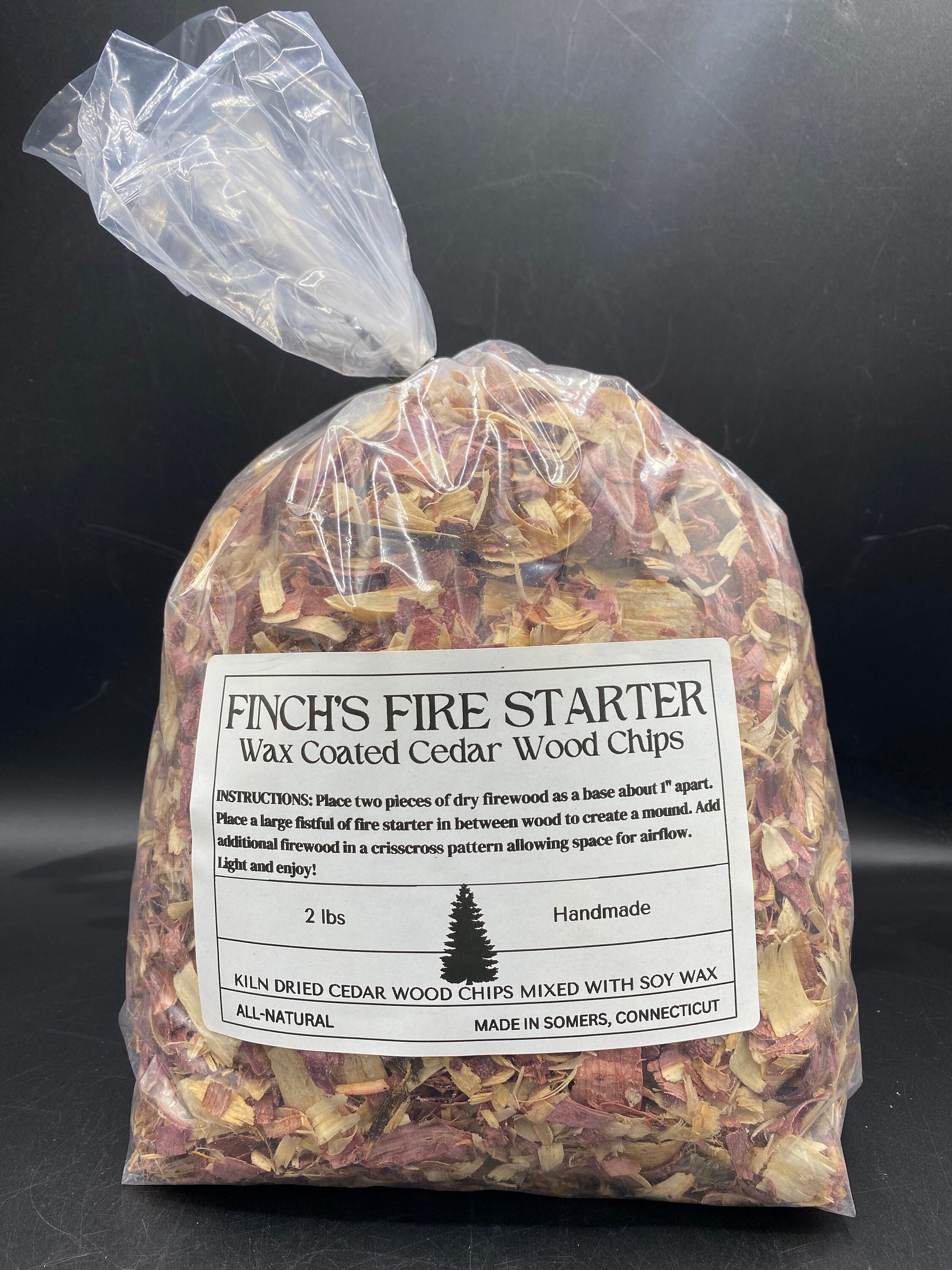 FIRE STARTER Wax Coated Cedar Wood Chips 2 LBS - Etsy