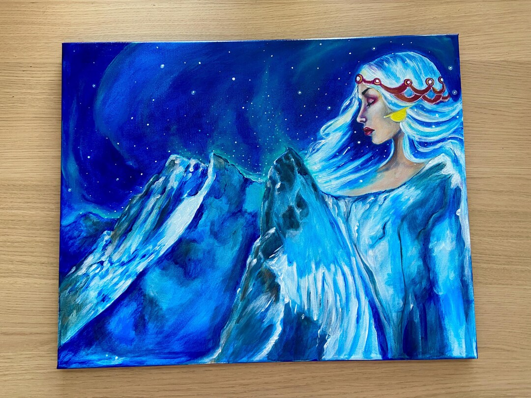 Sacred Meru Goddess Original Painting - Etsy