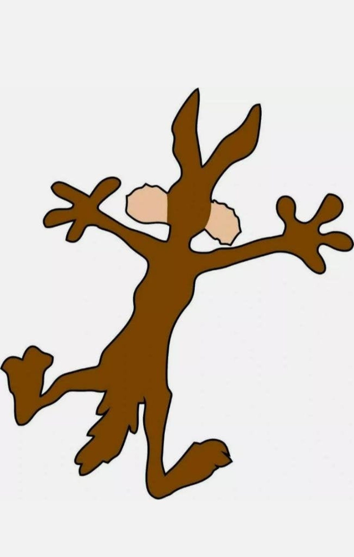 Wile E. Coyote Splat Waterproof Vinyl Sticker Looney Tunes | Etsy