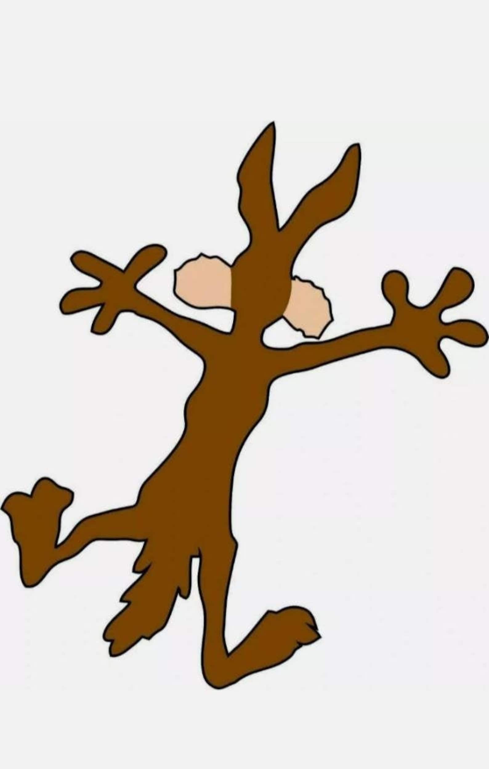 Wile E. Coyote Splat Waterproof Vinyl Sticker Looney Tunes | Etsy