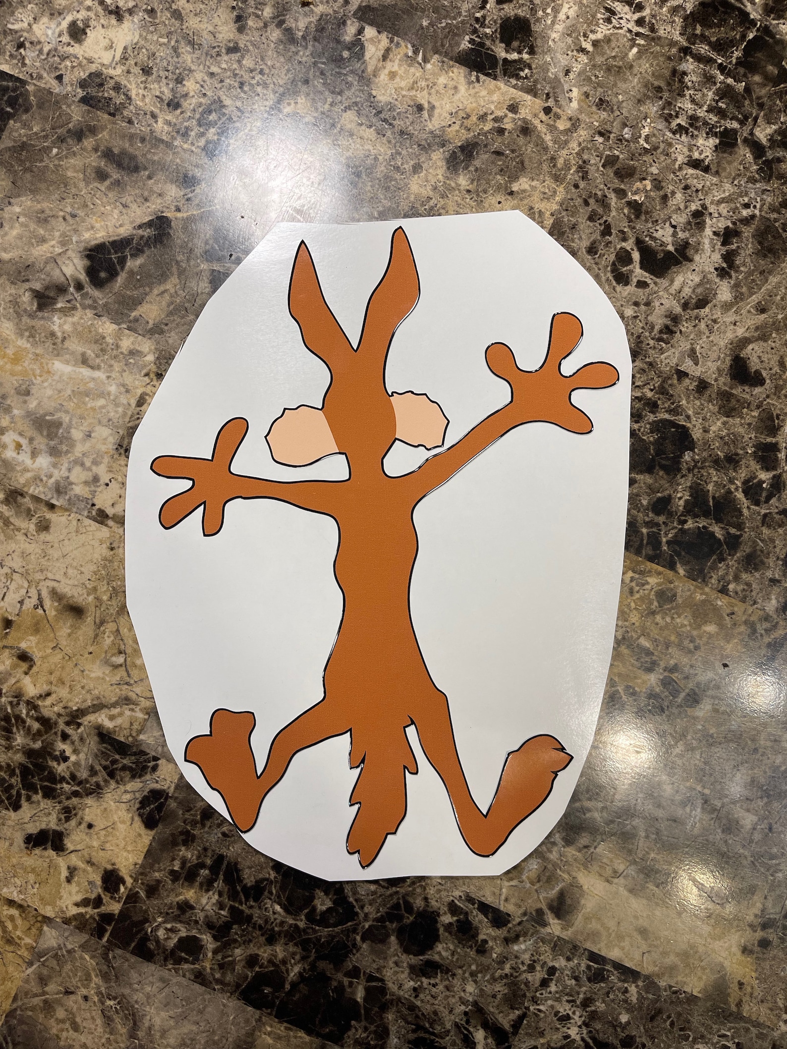 Wile E. Coyote Splat Waterproof Vinyl Sticker Looney Tunes - Etsy UK