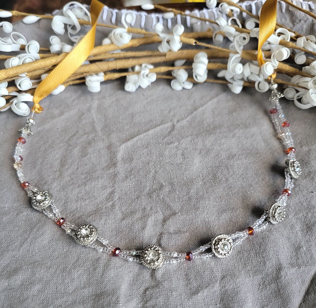 Fire and Ice Regency Necklace/ Headpiece - Etsy