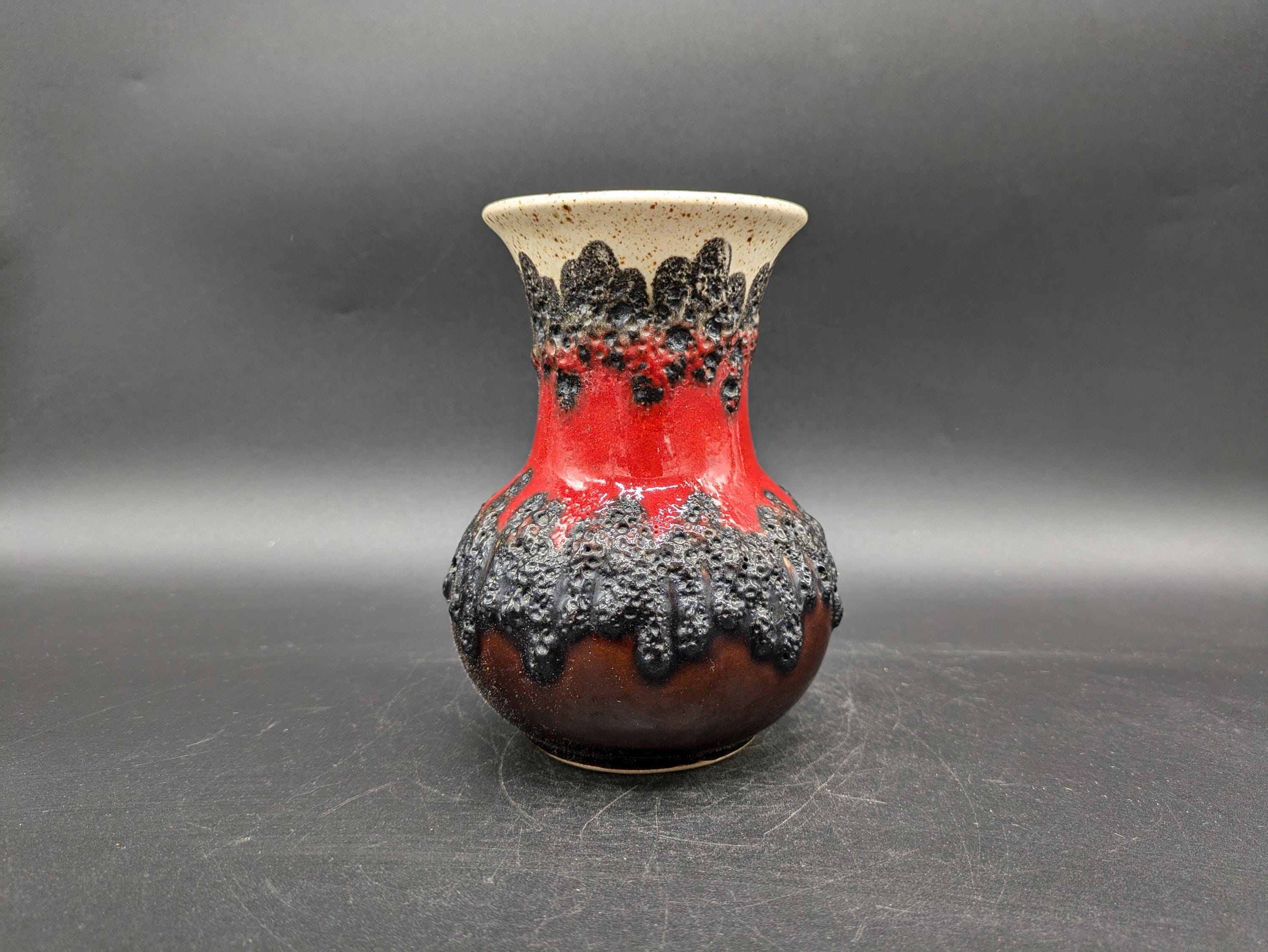 Bay 70 14 Vase Ceramic Ceramics Red Black West German Pottery Design ...