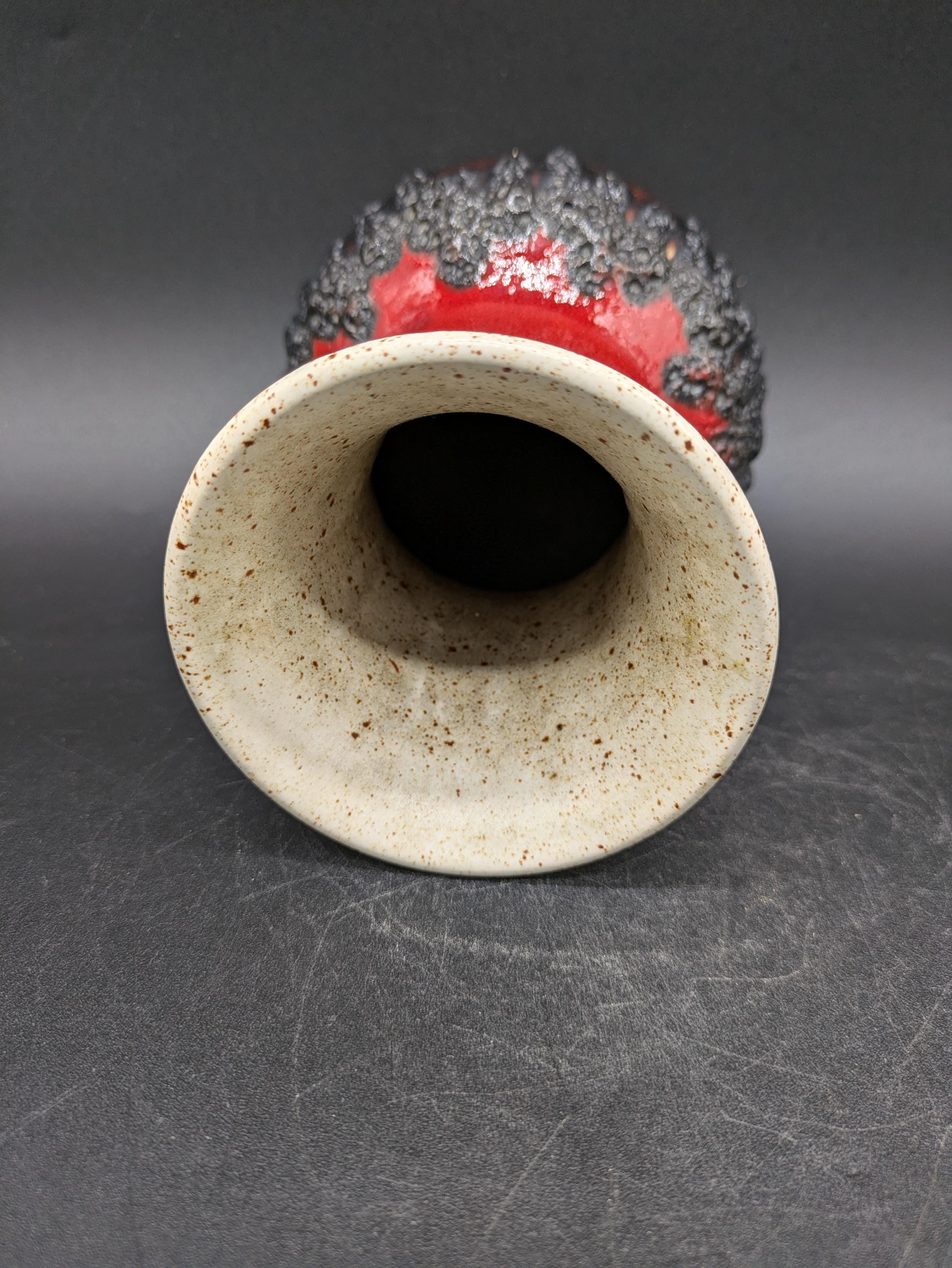 Bay 70 14 Vase Ceramic Ceramics Red Black West German Pottery Design ...
