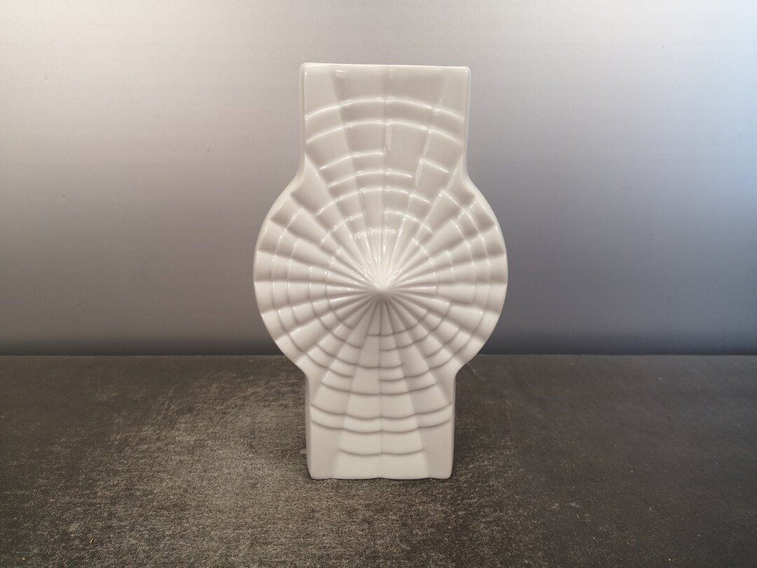 Rheinpfalz Hard Porcelain Vase Porzellan Porcelain Spiderweb White ...