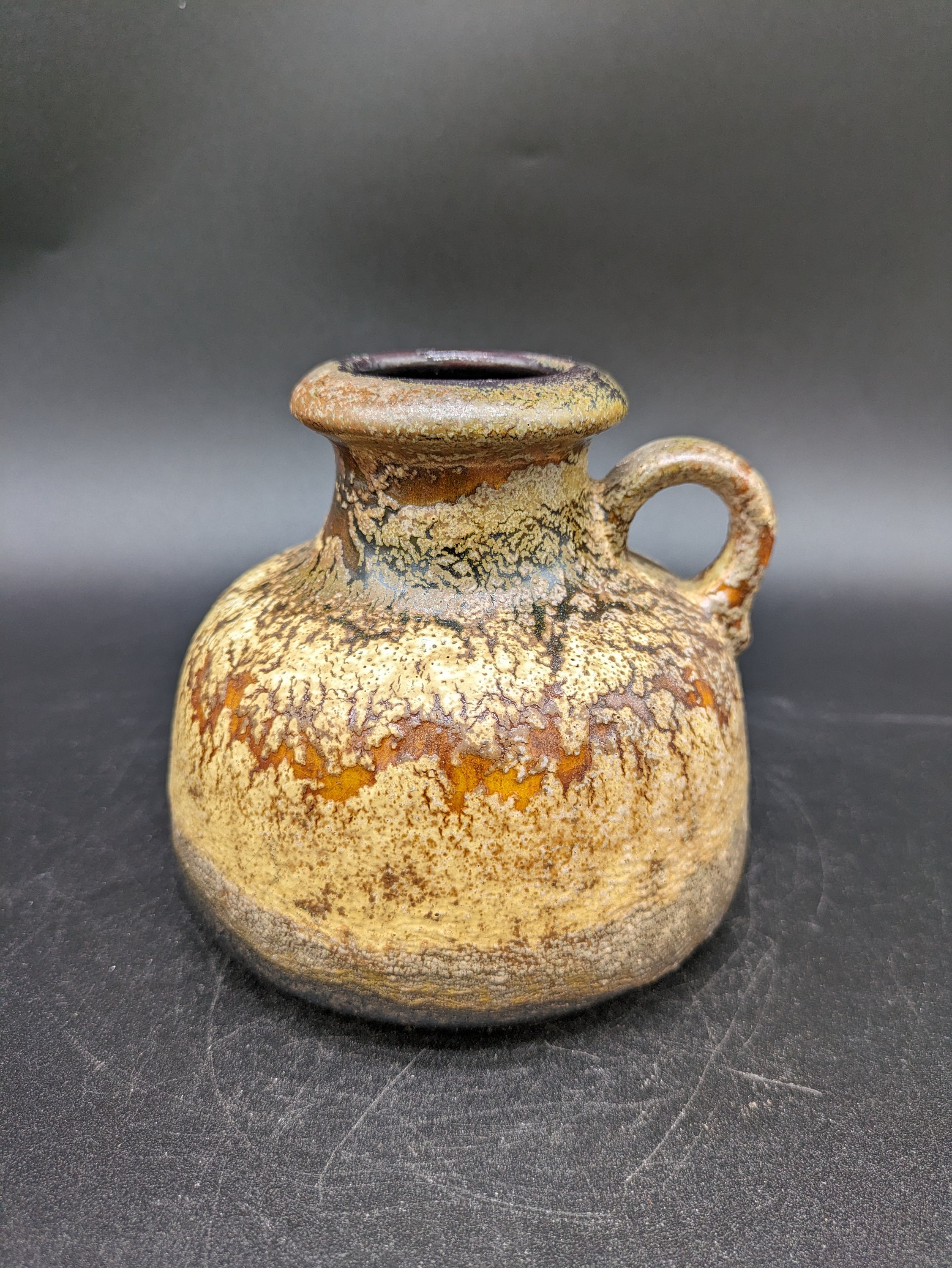 Scheurich 493-10 Vase Ceramic West German Pottery Fat Lava Scheurich 493-10 Vase Ceramic West German Pottery Fat Lava