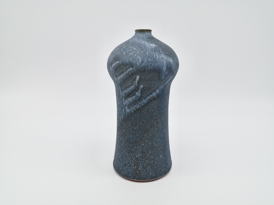 Liselotte Bisang Vase Ceramic Blue Studio Ceramic Studio Pottery West ...