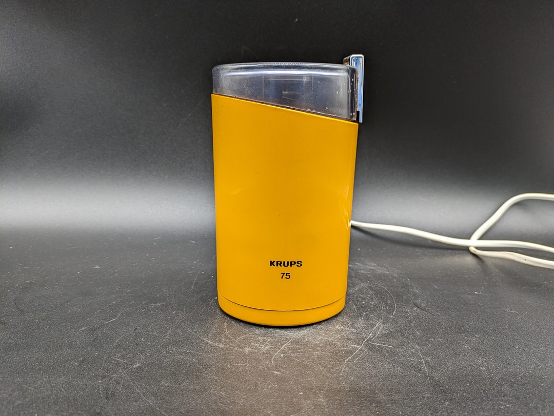 Krups 75 Type 203 Coffee Grinder Coffee Grinder Yellow Space Age Design ...
