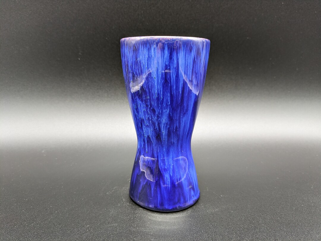 Scheurich 244-17 Vase Ceramic Blue West German Pottery Fat Lava Design ...