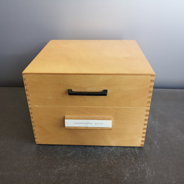 Index Card Box - Etsy