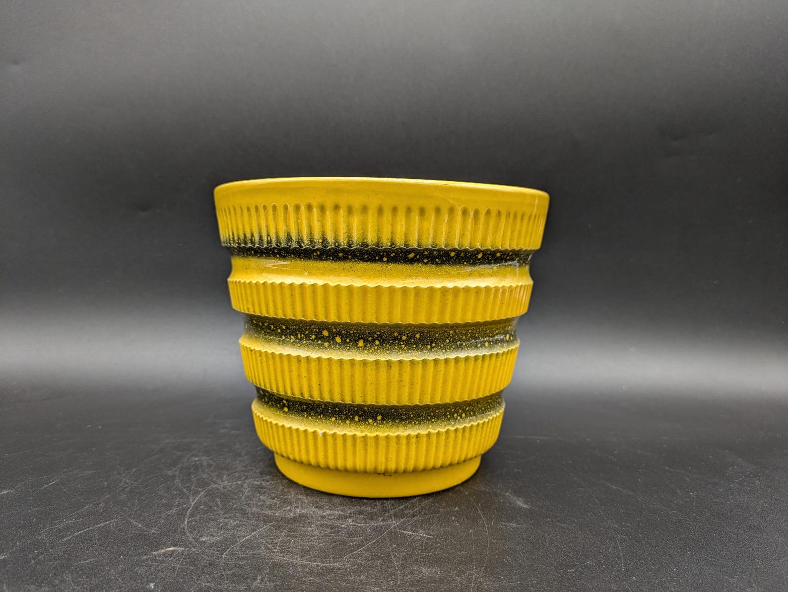 Spara Planter 101-14 Cachepot Planter Ceramic Ceramics Orange Black ...