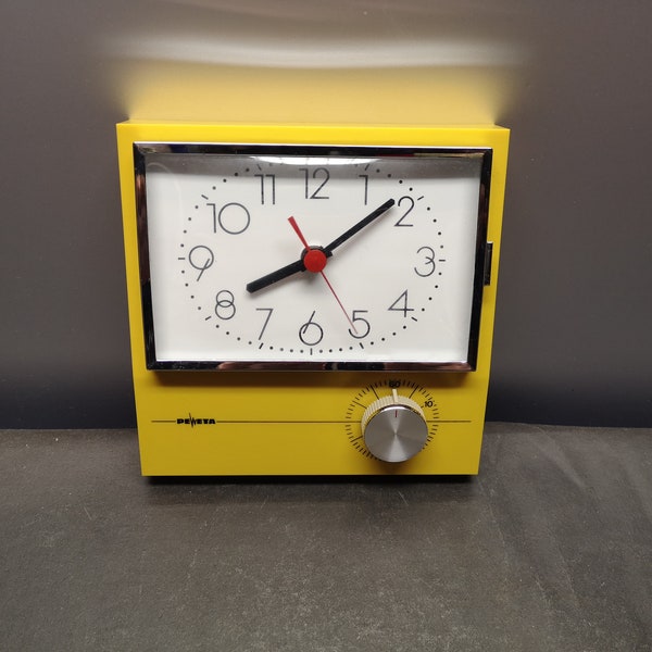 Yellow Wall Clock - Etsy