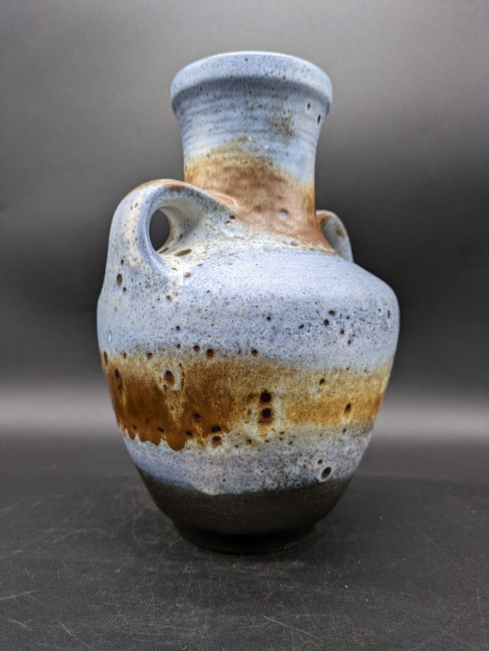 Carstens Tönnieshof 0017-25 Vase Ceramic Blue Brown Black Fat Lava Era ...