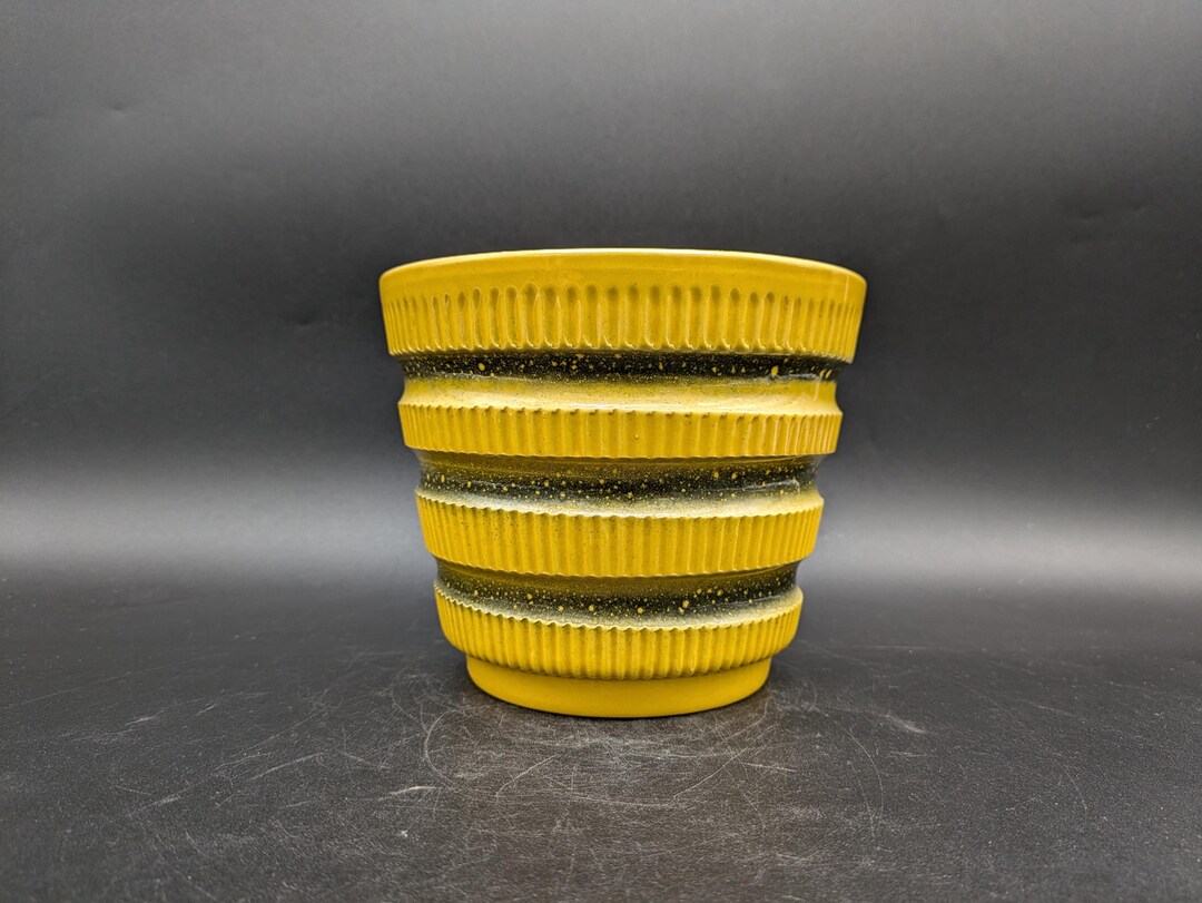 Spara Planter 101-14 Cachepot Planter Ceramic Ceramics Orange Black ...