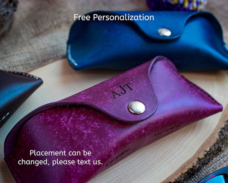 Personalized Leather Sunglasses Case Ray Ban Case Eyeglasses - Etsy
