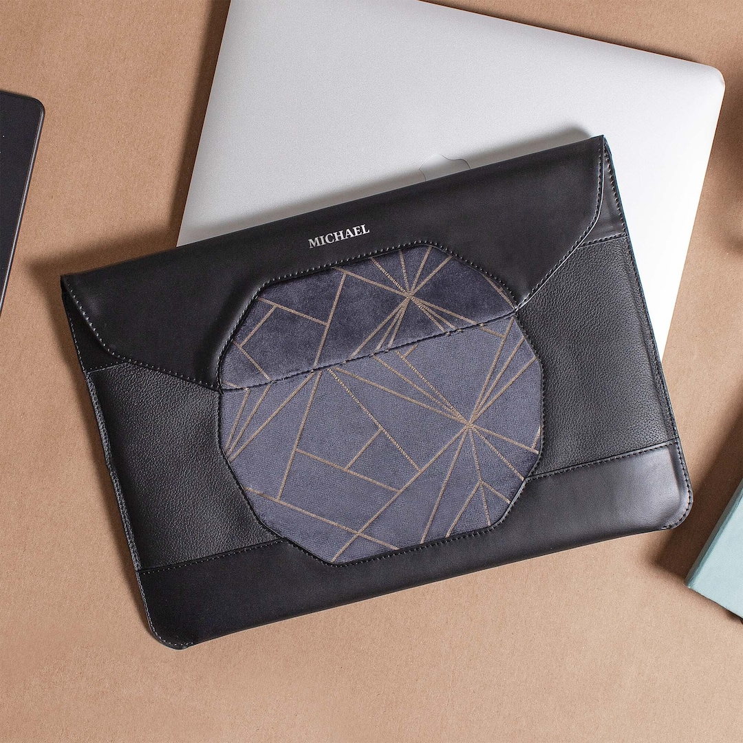 Personalized MacBook Case | Leather Laptop Sleeve for 13-14-15-16 Inch ...