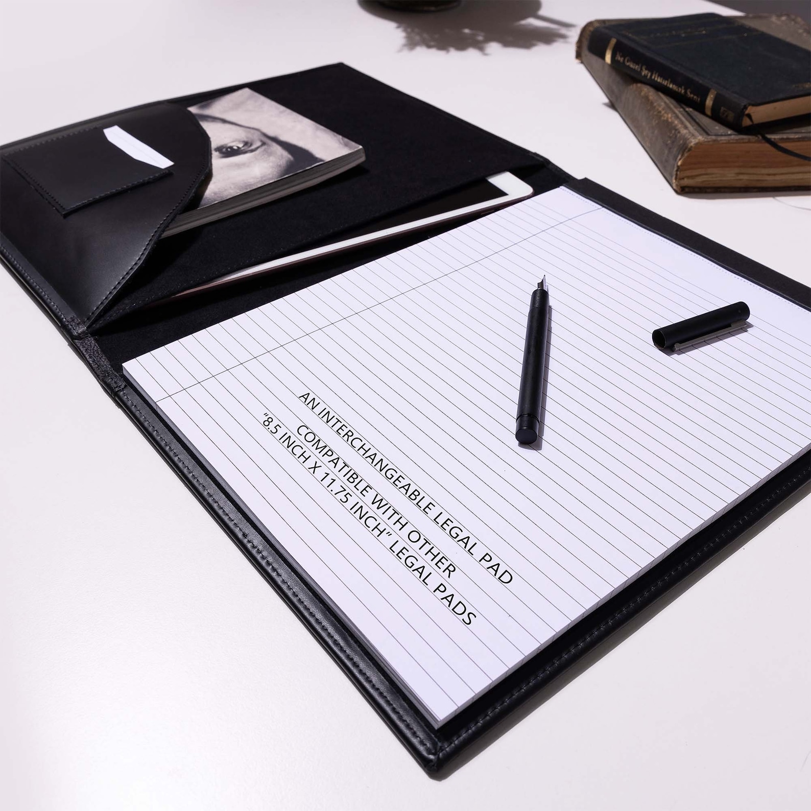 Premium A4 PADFOLIO | Personalized Top Grain LEATHER Business Portfolio ...