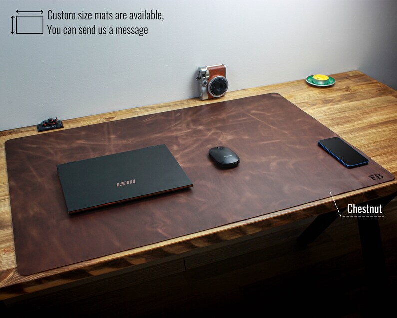 Leather Desk Mat Custom Desk Pad Extra Large Desk Mat - Etsy